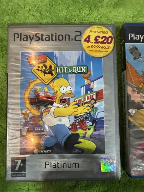 THE SIMPSONS: HIT & Run & Road Rage - X2 Rare Sony PlayStation 2 PS2 ...