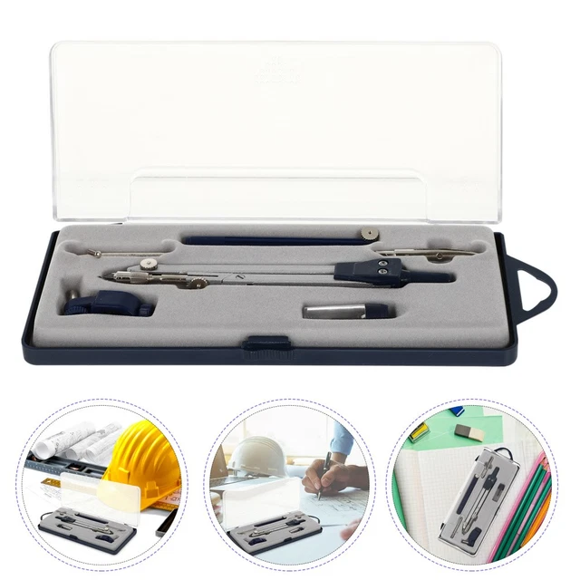 GEOMETRY SET METAL Drawing Divider Circle Maker Tool Compass for $22.21 ...