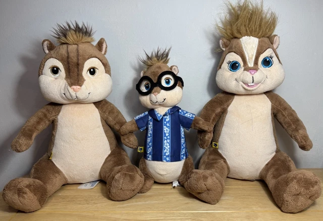 BUILD A BEAR The Chipmunks Alvin, Brittany & Simon Plush Soft Toys ...