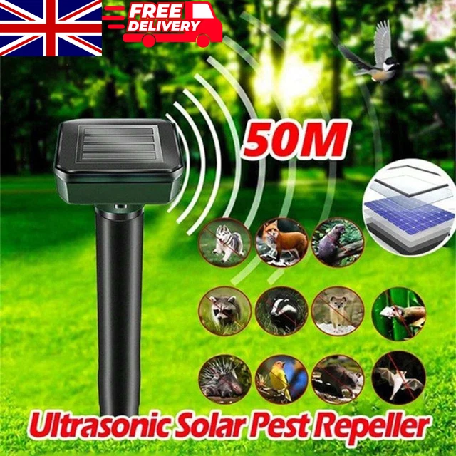 ULTRASONIC CAT DOG Fox Pest Motion Sensor Repeller Scarer Deterrent ...