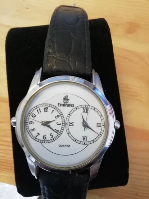 RARE EMIRATES DUAL Time Watch £65.00 - PicClick UK