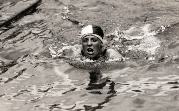 DUTCH SWIMMER MARIE Baron who won a silver medal women's 200 metre- Old ...