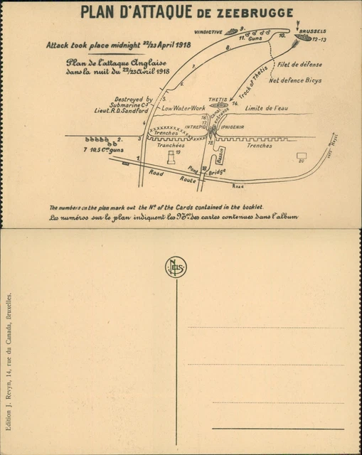 PLAN D'ATTAQUE DE Zeebrugge J Revyn $10.66 - PicClick AU