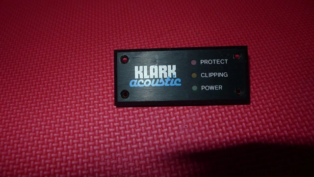 NAME PLATE INDICATOR light Klark Acoustic Teknik Jade 2 Active Monitor ...