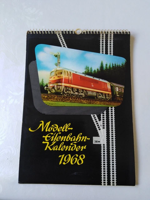 DDR MODELLEISENBAHN KALENDER 1968 vollständig Neubert KG Karl-Marx ...