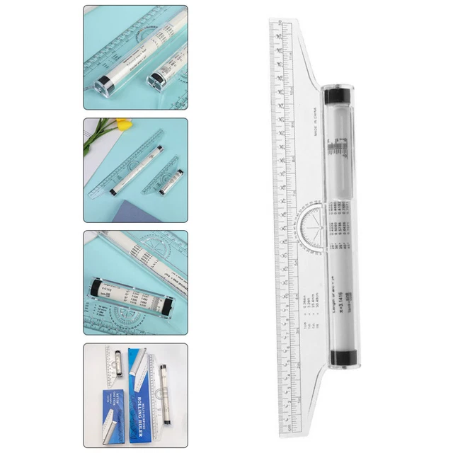 ALIGNMENT RULER REGLA Rodante Parallel Roller Drafting Tool Translate ...