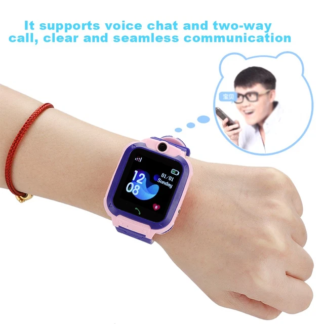 DS88 WATERPROOF STANDBY Two Way Call Positioning Pinkish Smart Phone ...