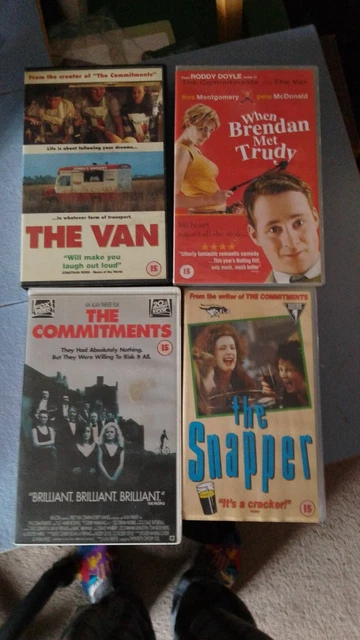 4 RODDY DOYLE VHS: The Commitments, The Snapper, The Van, When Brendan ...