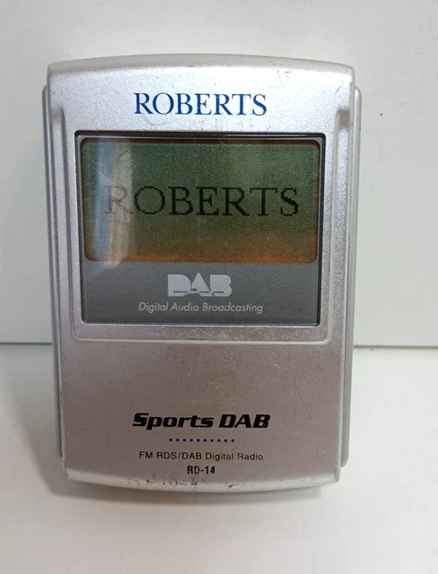 ROBERTS SPORTS DAB RD 14 DAB FM RDS Pocket Radio with Roberts earphones ...