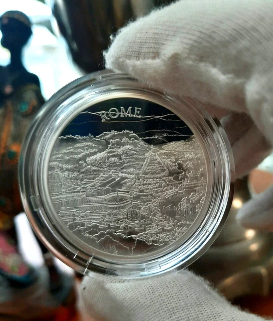 2022 CITY VIEWS Rome 1oz Silver Proof Coin Royal Mint Box & COA 0420 ...