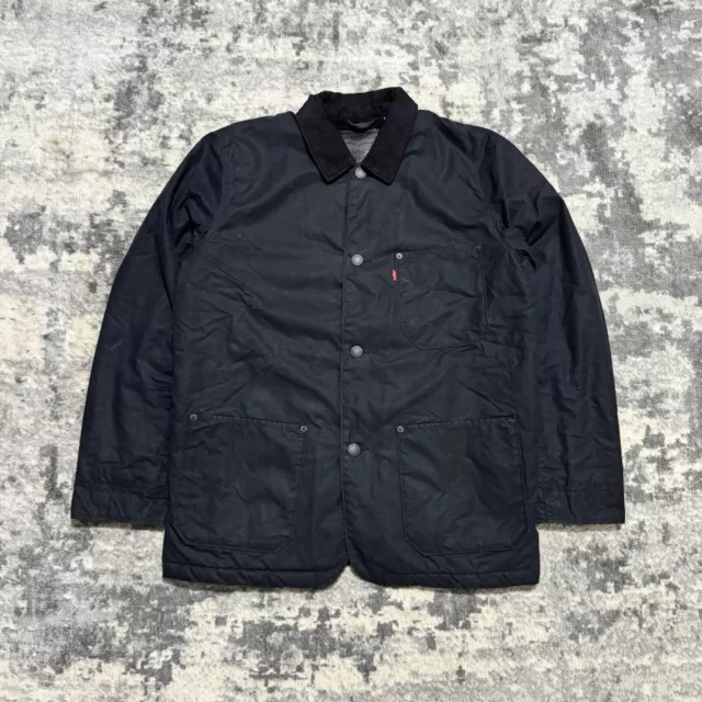LEVIS WAX ENGINEER Coat M Blanket Lined Chore Jacket Railroad Utility Loco Green 108.97 PicClick UK