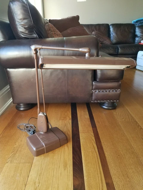 DAZOR FLOATING FIXTURE Model 2324-16 Industrial Swing Arm Lamp Bronze ...