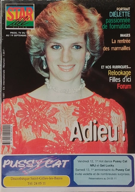 MAGAZINE LA RÉUNION STAR TÉLÉ Lady DIANA Death 1997 EUR 10,00 - PicClick FR