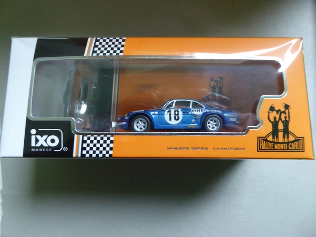 RENAULT ALPINE A110 - Rallye Monte Carlo 1973 - IXO Winner Série 1:43 EUR 45,90 - PicClick FR