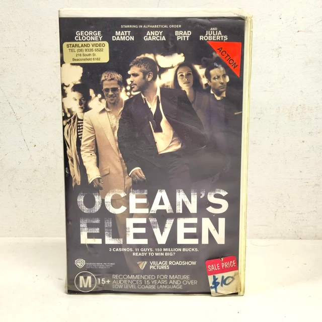 OCEAN'S ELEVEN - Big Box Ex Rental - VHS Tape $21.50 - PicClick AU