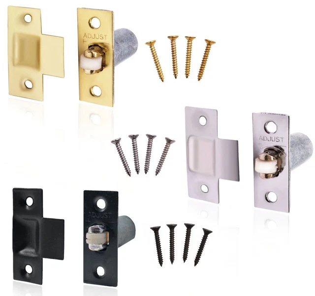 ADJUSTABLE ROLLER CATCH Ball Door Mortice Latch Spring Loaded Ball ...
