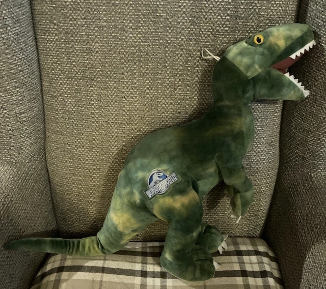 JURASSIC WORLD 27& Plush T-REX Raptor Delta Dinosaur Green Stuffed Toy Park Trex £27.38 ...