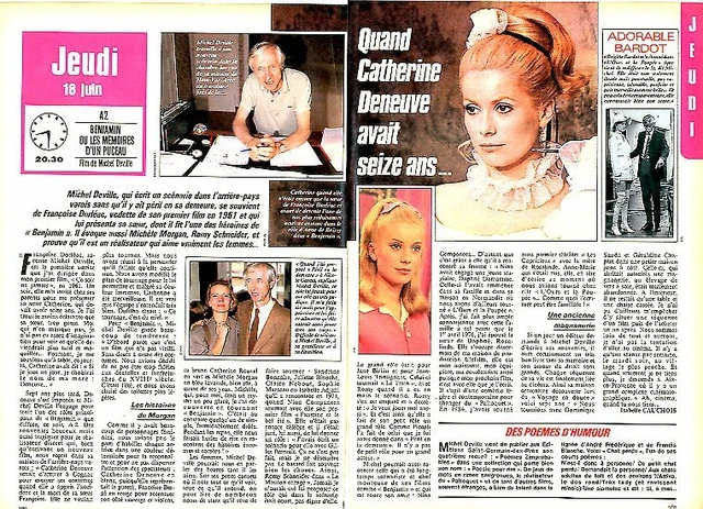 COUPURE DE PRESSE Clipping 1987 Catherine Deneuve (2 pages) EUR 5,00 - PicClick IT