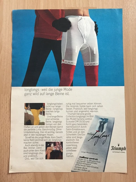 ORIG WERBUNG REKLAME 1968 TRIUMPH Miederhose Wäsche, Dessous EUR 1,40 ... ORIG WERBUNG REKLAME 1968 TRIUMPH Miederhose Wäsche, Dessous EUR 1,40 ...