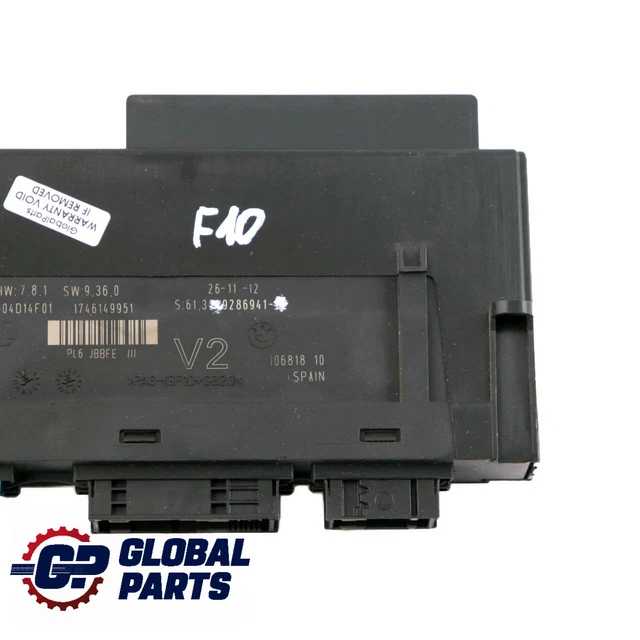 BMW F10 ECU Body Control Module Junction Box V2 PL6 JBBFE III 9286941 ...