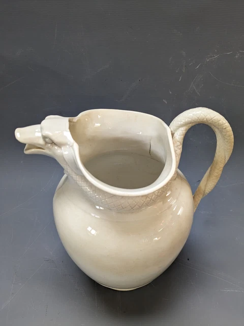 18TH CENTURY CREAMWARE Water Jug Staffordshire Rockingham Ridway Turner ...