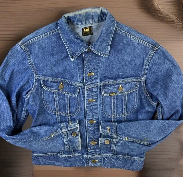 VINTAGE 60S LEE Sanforized Jean Jacket Denim Union Made PATD-153438 40 ...