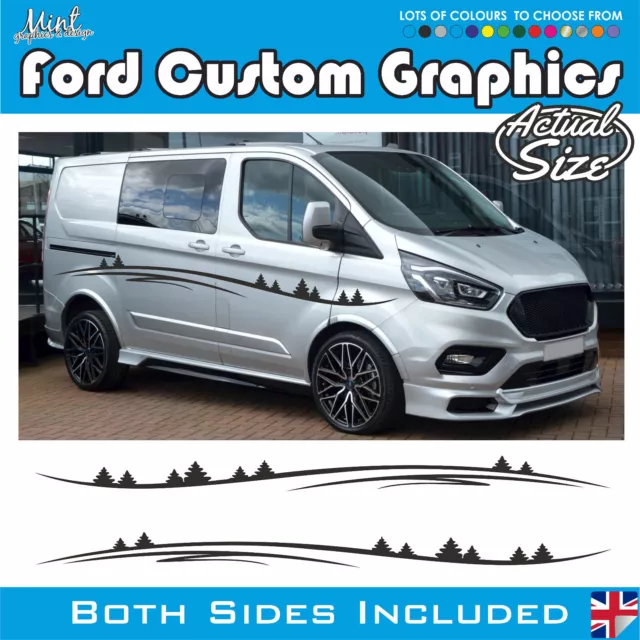 FORD TRANSIT CUSTOM SWB L1 compatible CAMPER van Motorhome GRAPHICS ...