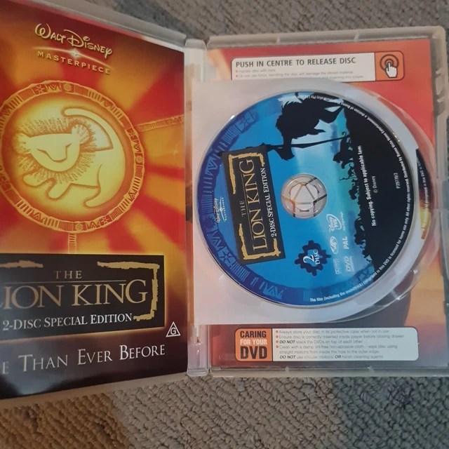 LION KING, 2 Disc(Special Edition, DVD, 1994) Free Postage $4.99 - PicClick AU