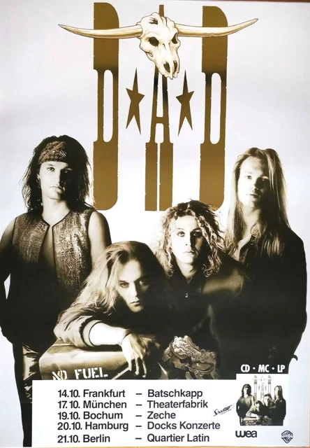 DAD - D A D 1989 TOUR - orig.Concert Poster - Konzert Plakat - DIN A1 ...