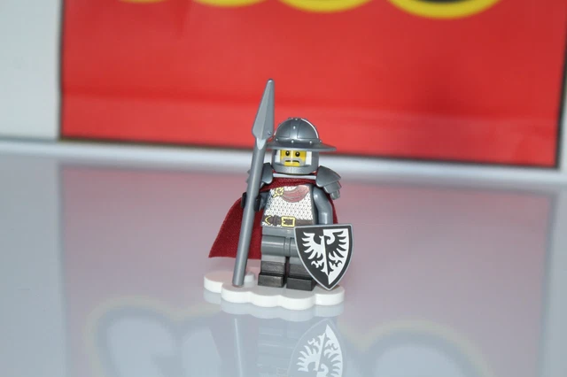 LEGO CASTLE RED Falcon Knight BAM Minifigure Medieval Shield Dual ...