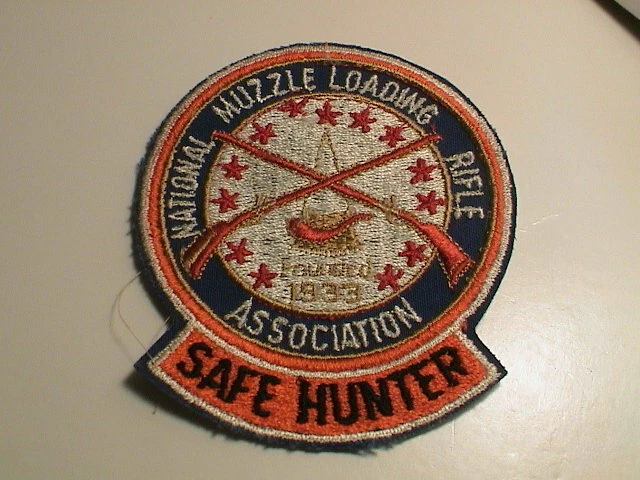 NATIONAL MUZZLE LOADING Rifle Assoc Safe Hunter Ed Wildlife Gun Hunting ...