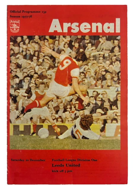 8 X ARSENAL Home Programmes - Season 1977-78 - All listed & pictured £1 ...