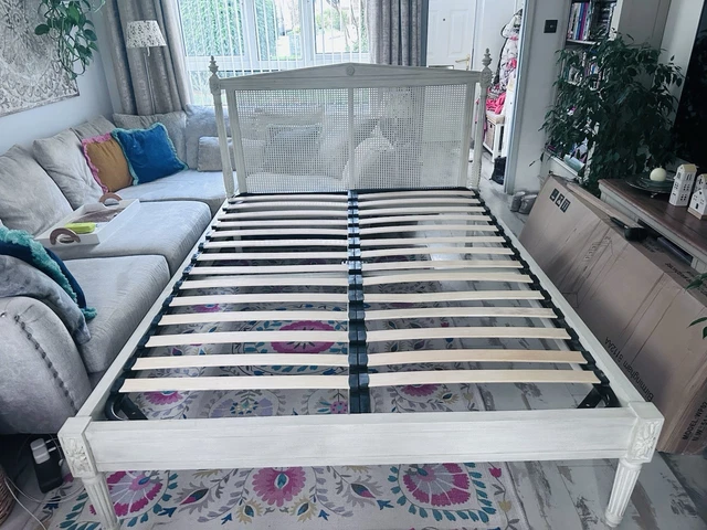 REAL WOOD BAD Strong oak wood. Excellent condition, . King Size £104.70 ...