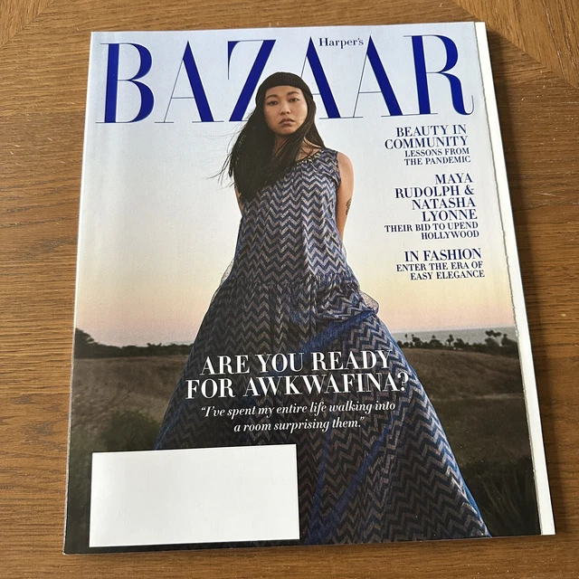 AWKWAFINA HARPER'S BAZAAR USA Fashion Magazine February 2021 £19.82 ...