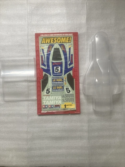 NEW VINTAGE TAMIYA 1/10 58080 ORIGINAL ASTUTE KIT BODY REAR WING ...