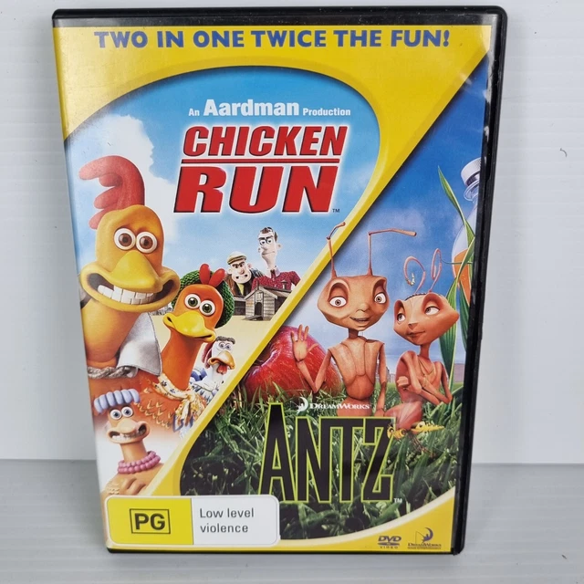 CHICKEN RUN & Antz DVD Movies Comedy Family Animation Mel Gibson Woody ...