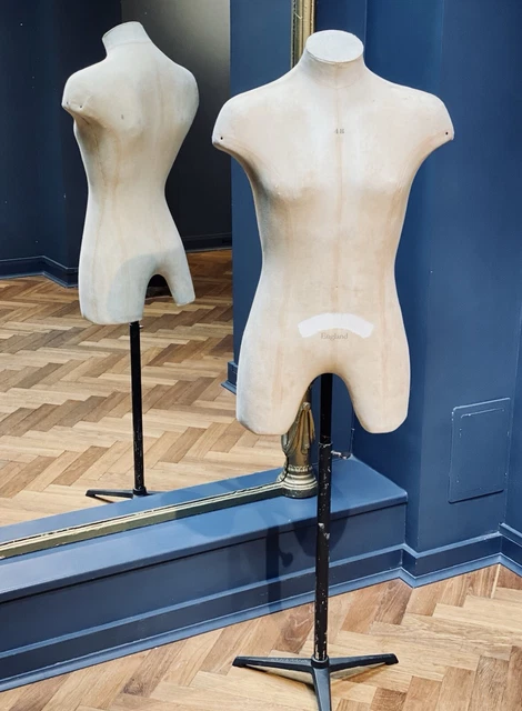 VINTAGE CLOTH MANNEQUIN Torso by Stockman Tailors Dummy Dressmaking ...