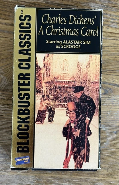 A CHRISTMAS CAROL Charles Dickens Blockbuster Classic VHS 1951 Alastair ...