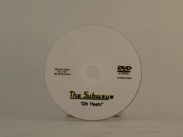 THE SUBWAYS OH YEAH! DVD (E25) 1 Track Promo CD Single Plastic Sleeve £5.50 - PicClick UK