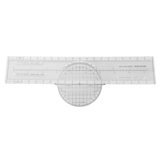 AERIAL PLOTTER NAVIGATION Ruler for Azimuth Rotation and Flight ...