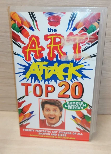 ART ATTACK TOP 20 VHS Video Tape Cassette Children’s Vintage EUR 11,64 ...