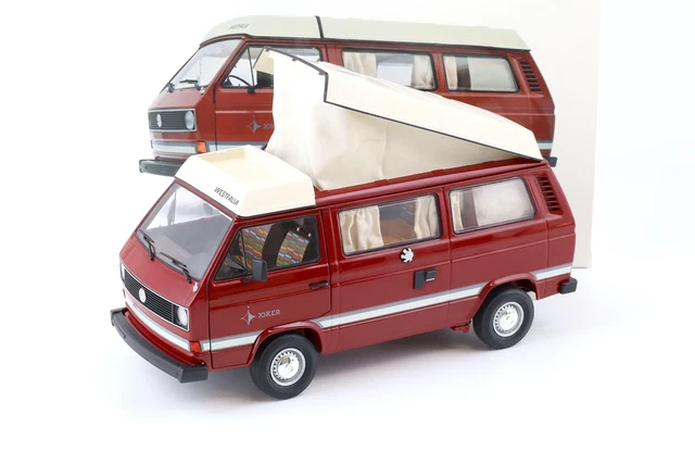1:18 SCHUCO VW T3 Camper Bus Westfalia Joker With Folding Roof Red 450038900 $191.78 - PicClick CA