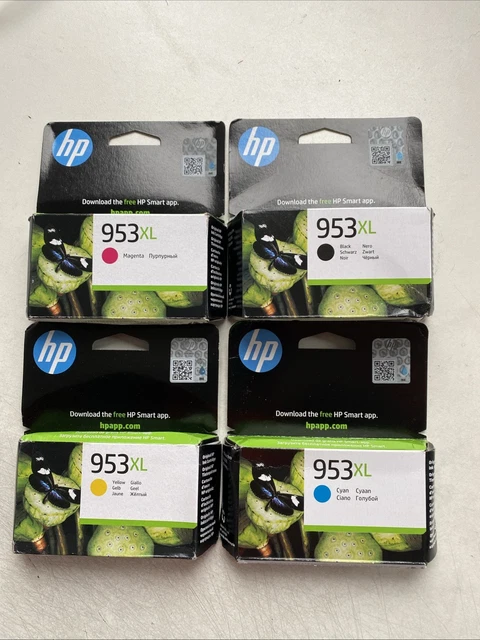 HP 953XL INK Cartridge Black, Cyan, Magenta, Yellow. New Sealed ...
