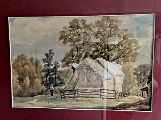 ORIGINAL ANTIQUE SIGNED Charles Walter Radclyffe Watercolour Painting ...