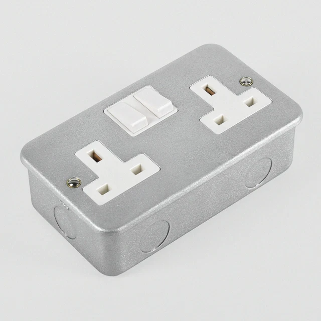 GALVANISED METAL CLAD Switched Socket For Industrial Conduit *FACTORY ...