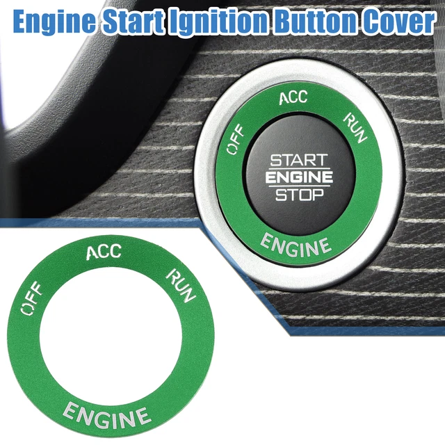 ENGINE START BUTTON Sticker for Dodge Charger Challenger Aluminum Alloy ...