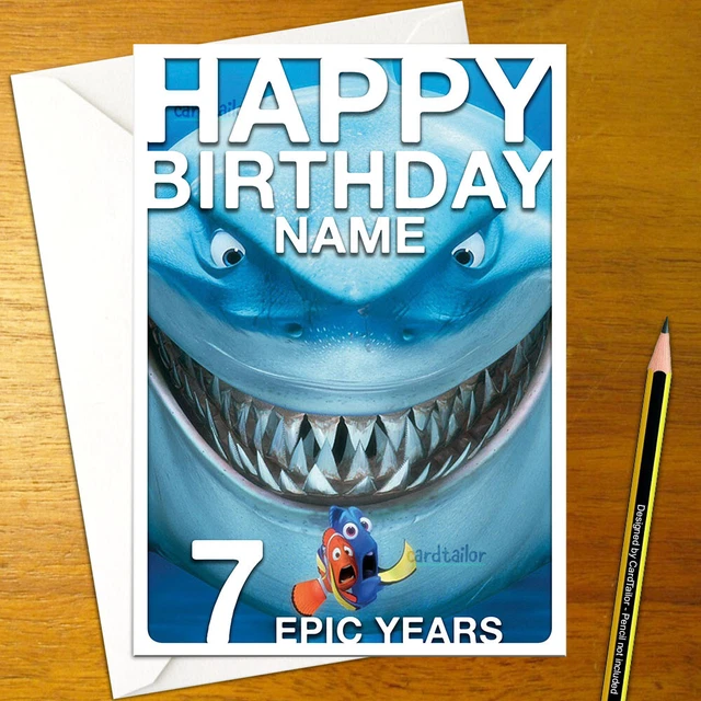 FINDING NEMO PERSONALISED Birthday Card • personalized disney pixar ...