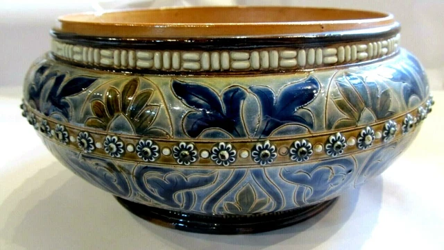LARGE BEAUTIFUL, FRANK Butler signed; Doulton Lambeth Bowl. £275.00 ...