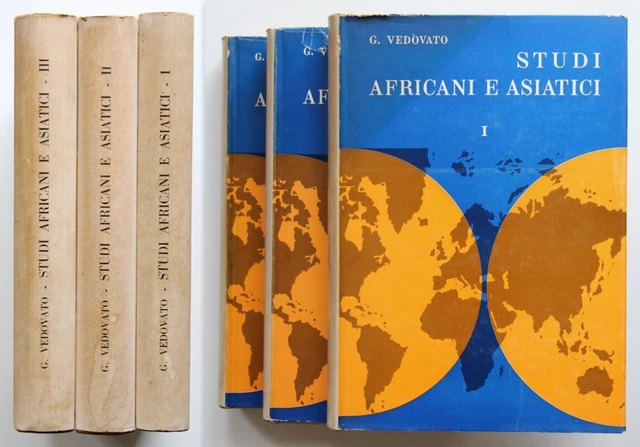 VEDOVATO STUDI AFRICANI e asiatici I-II-III opera completa tre volumi ...