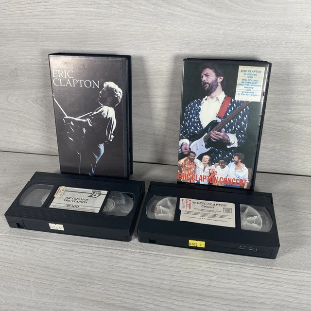 ERIC CLAPTON VHS Bundle - Concert & Crea of Eric 2 VHS Tape Videos T&W ...